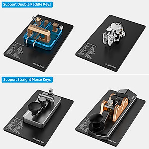 PUTIKEEG Morse Code Table Key morse code List Learning Shortwave Radio Black