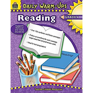 Teacher Created Resources Daily Warm-Ups: Reading Book, Grade 6