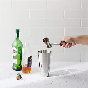 Houdini Double Jigger Cocktail Accessory, 7.5 inches, Stainless Steel