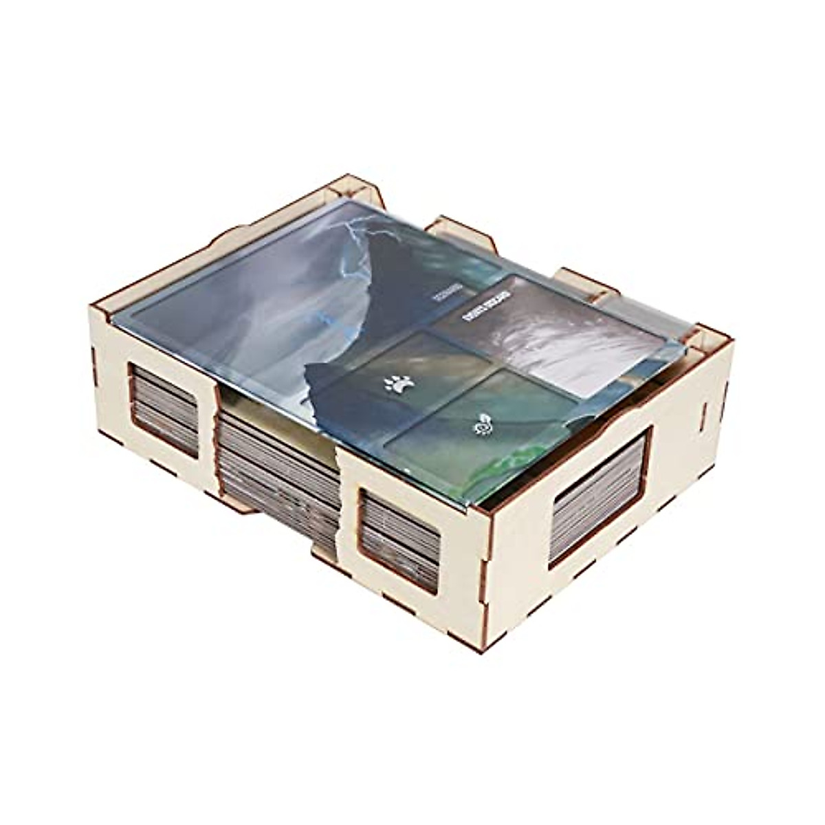 The Broken Token Game Organizer Compatible with Spirit Island - Wooden Game Organizing Box with Multiple Trays