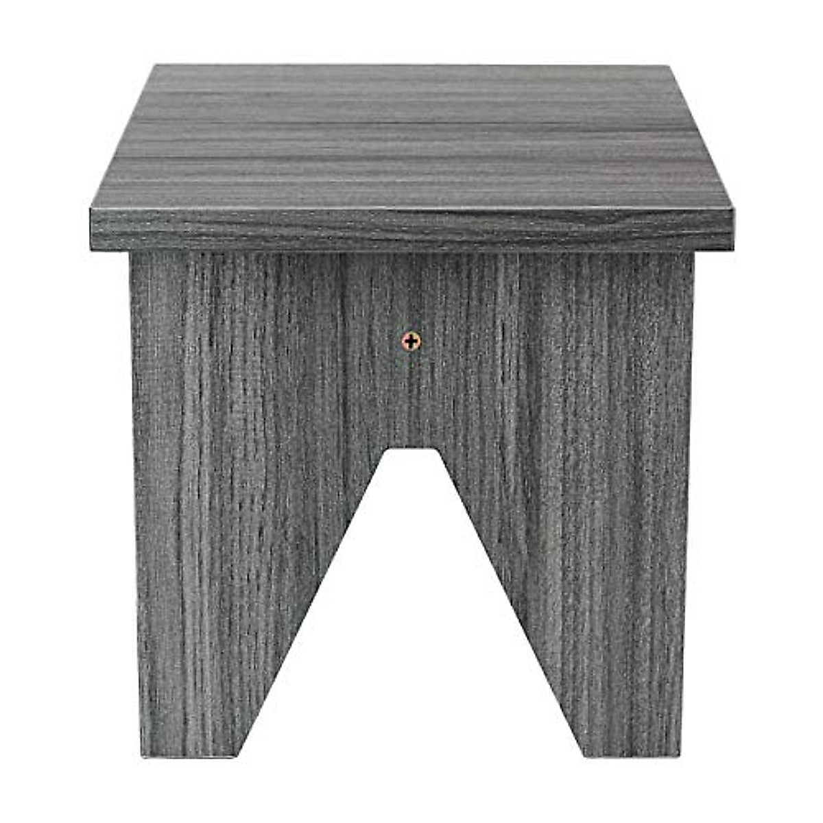 Ouya Wooden Step Stool for Adults and Kids Sturdy Footstool with Non Slip Pads for Kitchen Garden and Bedroom Capacity 400 to 500lbs Dark Grey