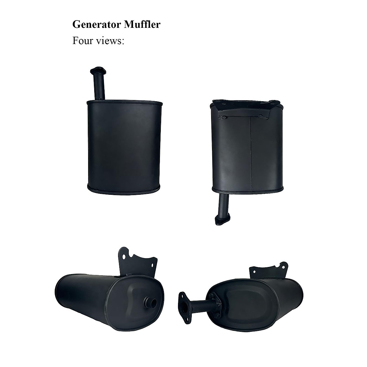 YAMAKATO Generator Muffler Silencer Kit for Honda & Clone Predator GX340 GX390 420cc 389cc 439cc 459cc Champion Duromax Firman Jiangdong etc.