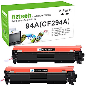 Aztech Compatible Toner Cartridge Replacement for HP 94A CF294A 94X CF294X Pro M118dw MFP M148dw M148fdw M149fdw M118 M148 M149 Printer High Yield Ink (Black 2-Pack)
