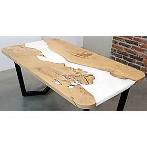 Epoxy Table, Epoxy Resin River Table, Live Edge Wooden Table, Natural Wood,Dining table, Natural Epoxy Table, Resin Table