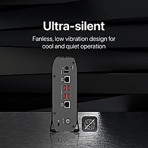 QNAP TS-410E-8G-US 4 Bay Professional fanless Desktop NAS with Intel Celeron Quad-core Processor, 8 GB DDR4 RAM and Dual 2.5GbE (2.5G/1G/100M) Network Connectivity (Diskless)