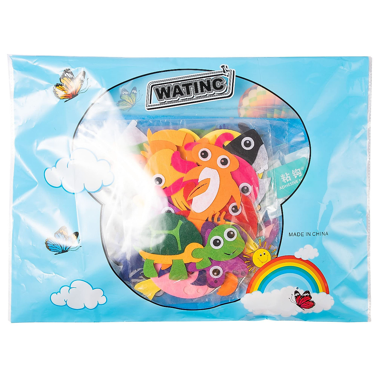 WATINC Dinosaur Felt-Board Stories Set 3.5Ft 37Pcs Preschool Dinosaurs Classification Storytelling Flannel Roar Volcano Ancient Animal Theme Early Learning Play Kit Wall Hanging Gift for Toddlers Kids