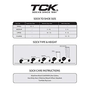 TCK Baseline 3.0 Athletic Crew Socks (Orange/White, Large)