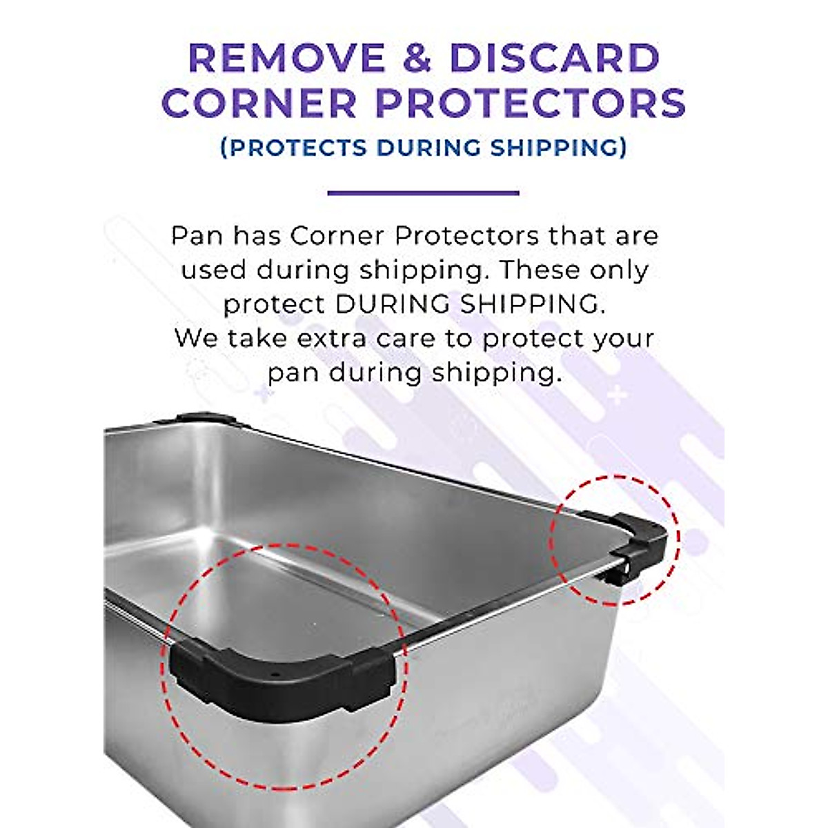 iPrimio Enclosed Sides Stainless Steel Cat XL Litter Box Keep Litter In the Pan - Never Absorbs Odor, Stains, or Rusts - No Residue Build Up - Easy Cleaning Litterbox Designed by Cat Owners - Patented