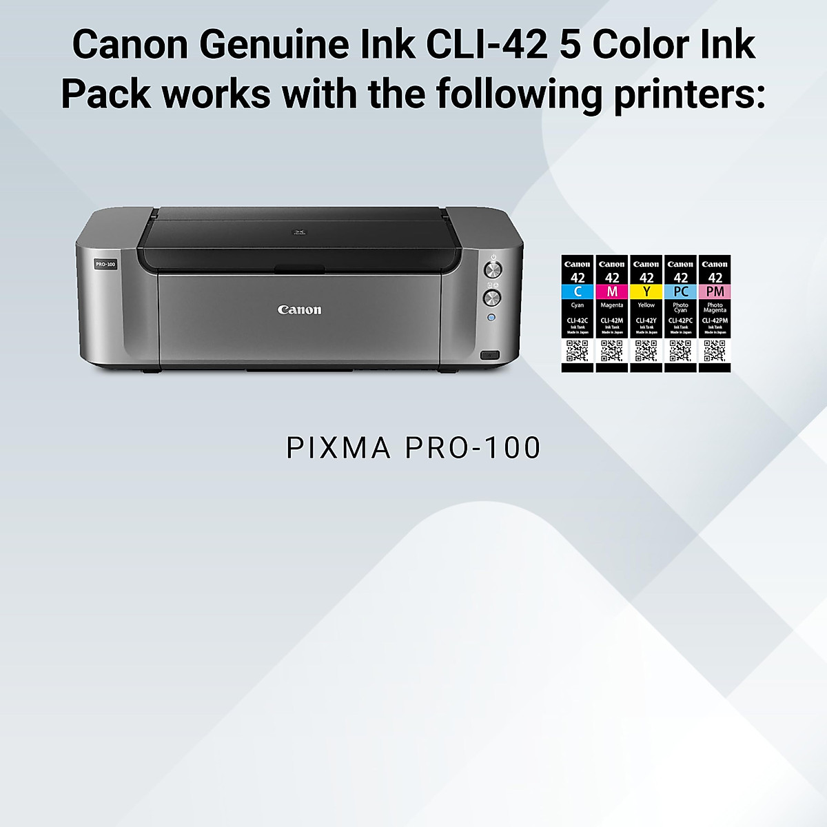 CanonInk CLI-42 5-Pack Value Ink Compatible to PIXMA PRO-100 for Printer