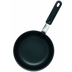 Crestware B00857V1O4 10.375-Inch Black Pearl Anodized Fry Pan with Dupont PlatinumPro Coating with Molded Handle, Extra Large, Silver