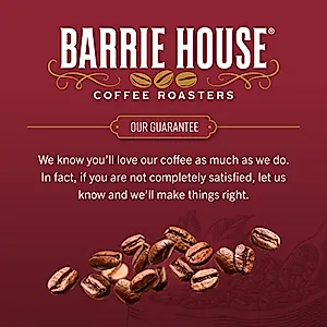 Barrie House French Vanilla Flavored Whole Bean Coffee | 2 lb Bag | 100% Arabica Coffee Beans | Artificially Flavored