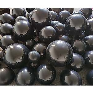 Oopat Matte Black Balloon Garland Arch Kit For Birthday Graduation Anniversary Halloween New Year Masculine Party Decoration (Black)