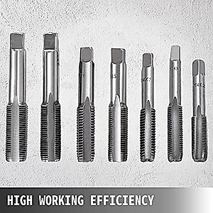 Happybuy 110Pcs Tap and Die Set, Include Metric Tap and Die Set M2-M18, Tungsten Steel Titanium Tap & Die Sets With Storage Case, Large Tap and Die Set For Cutting External & Internal Threads