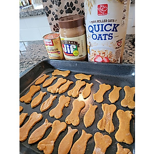 LUBTOSMN Dog Bone Cookie Cutter Set-9 Piece-Large and Mini Dog Bone Paw Fish Cookie Cutters Baking Molds for Small Large Dog Cat Treats and Dog Cat Cake Topper Decoration Took Kit