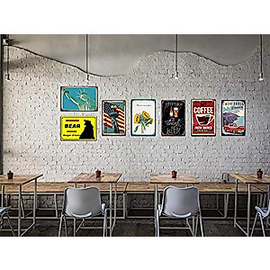 Breeds of Cattle Poster Retro Painting Tin Sign for Street Garage Family Restaurant Cafe Bar People Cave Farm Wall Decoration Crafts Metal Tin Sign 12x16inch