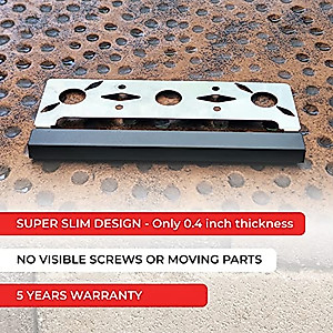 LUMENGY 7-inch 3w Super Slim LED Hardscape Light, Aluminum Black, 3 Mounting Plates for Walls, Decks, Planters, Paver Step & Ceiling, No Visiable Screws, Easy Installation Design, 50K Hours (6-Pack)