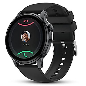TOYCOD Smart Watch with Text & Call(Answer/Make), Bluetooth Fitness Tracker with 1.28” Round Touch Screen, IP68 Waterproof Heart Rate Blood Pressure Sleep Monitor, Activity Tracker, for Android iOS