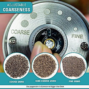 Electric Pepper Grinder - Simplify Your Cooking With Pack of 1 Battery Operated Mill with Light