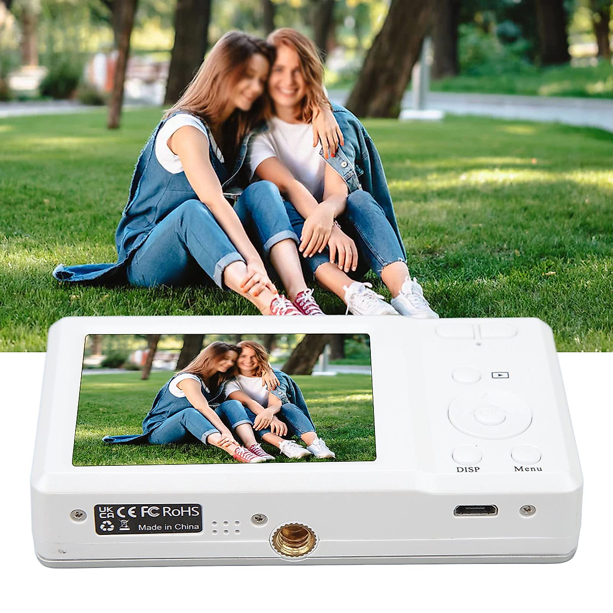 Digital Camera, 56MP 4K Video Camera with 2.7inch 20X Digital Zoom Autofocus, Compact Point Shoot Portable Small Camera with Built in Flash for Teens Students Boys Girls Seniors (Silver)
