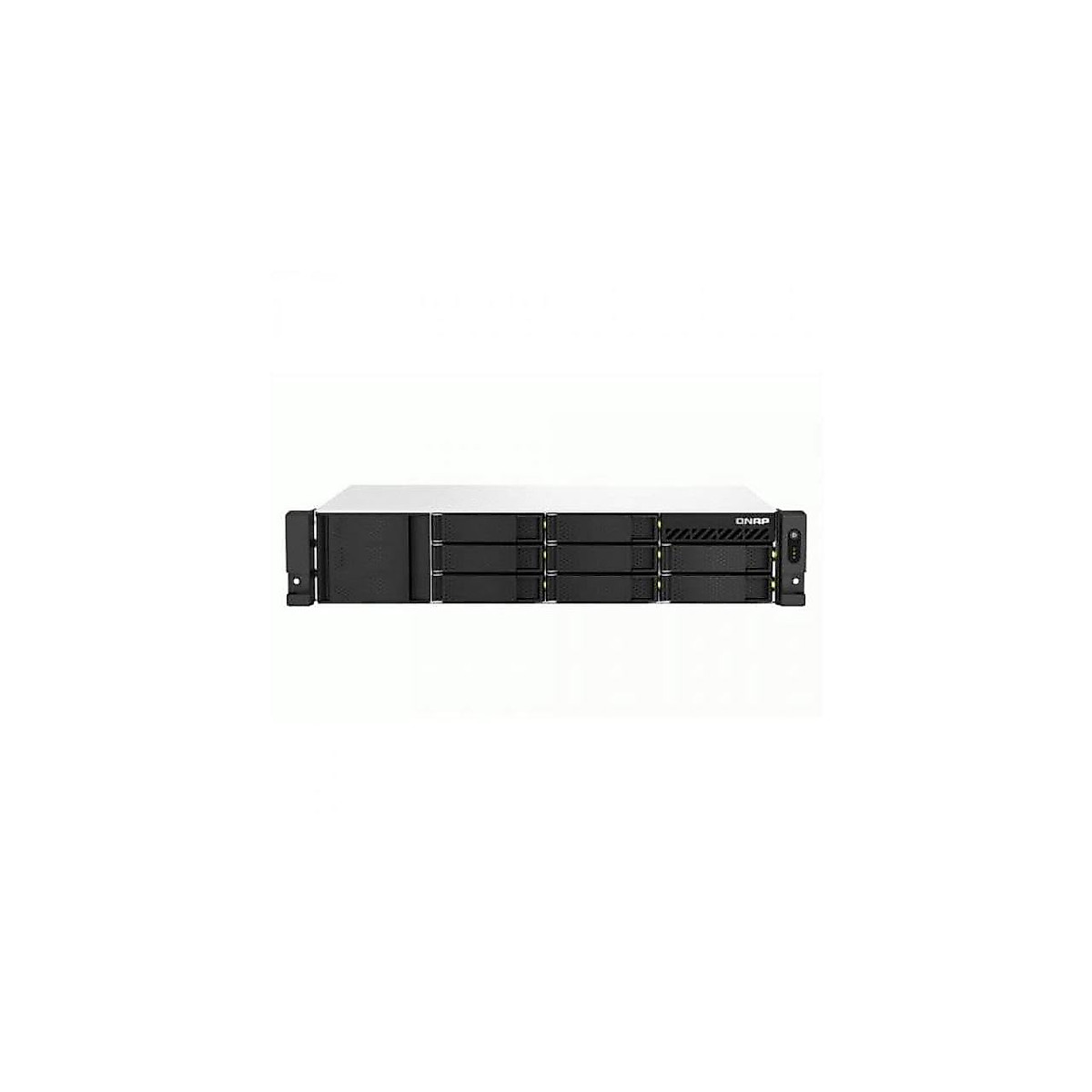 QNAP TS-864eU-RP-4G-US 8 Bay High-Speed Short Depth Rackmount Rackmount NAS with Dual-2.5GbE, Intel Celeron CPU, 4GB DDR4 Memory and 2.5GbE (2.5G/1G/100M) Network Connectivity (Diskless)