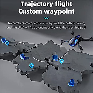 GURSAC Drone with 4K FPV Dual Camera for Kids and Adults Mini Foldable RC Airplane WiFi RC Quadcopter Drone Off Track Headless Mode One Button StartSmart Obstacle Avoidance