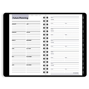 AT-A-GLANCE 2023 Weekly Planner, DayMinder, Hourly Appointment Book, 3-1/2 x 6", Pocket Size, Tabbed Telephone/Address Pages, Texture Cover, Black (G25000)
