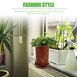 ERINGOGO Package List- 1x Orchid Pot, 1x Saucer, 1x Drainage Insert. Please Feel Free to if You Have Any Before or After Purchasing, Our Customer Service is Ready for You at Anytime.