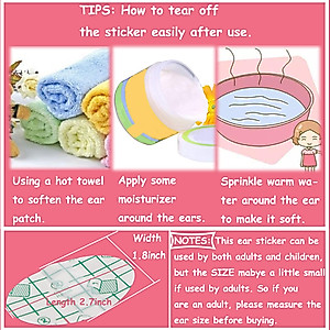 saicheek 20-Pack Baby Ear Covers for Shower with Cotton Ball,Baby Shower Cap Baby Ear Protection for Bath,Waterproof Ear Covers Ear Stickers for Swimming,Shower Cap for Kids Toddler