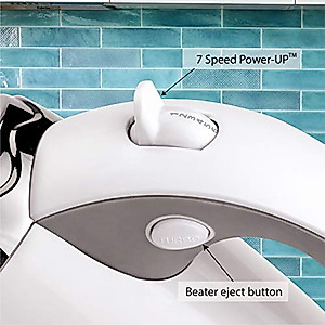 Betty Crocker 7-Speed Power Up Hand Mixer, White, BC-2205C
