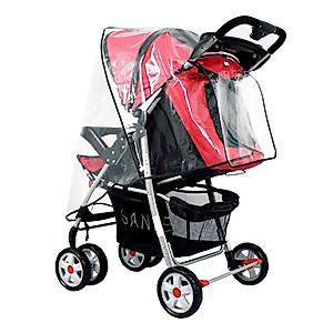 Multifunctional Universal Baby Stroller Rain Cover Wind Shield Waterproof White
