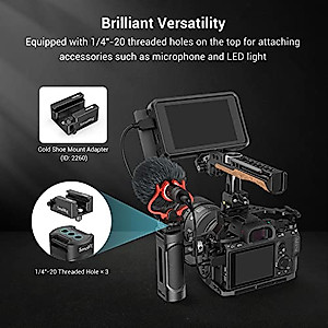 SmallRig Mini Locating Side Handle for ARRI, Built-in Wrench, Up and Down Adjustable - 3814