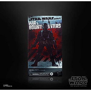 Star Wars The Black Series Boba Fett (in Disguise) SDCC Exclusive 6-Inch-Scale War of The Bounty Hunters Comic Set F5536 Multicolored Collectible by Hasbro Ages 4 and Up, Black,multicolored