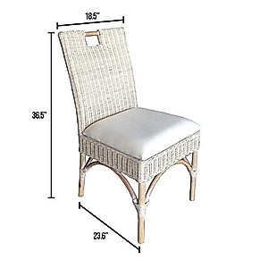 Padma'S Plantation Malio Chair, Whitewash