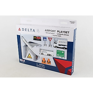 Daron Delta Airlines 12 Piece Playset (Color of the content may Vary)