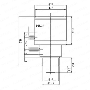 5MP Action Camera Vari-Focal Lens 6-22mm M12 Mount 1/2.5 Inch IR Filter Long Distance View
