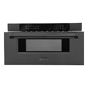 ZLINE 30" 1.2 cu. ft. Built-in Microwave Drawer in Black Stainless Steel