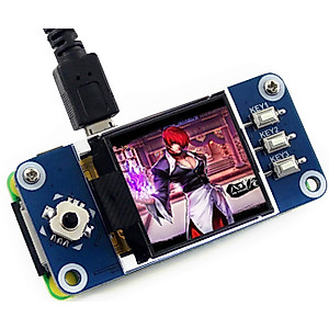 waveshare 1.44inch LCD Display HAT 128x128 Pixels SPI Interface for Raspberry Pi 2B/3B/3B+/Zero/Zero W with Examples for Raspberry Pi/Arduino/STM32