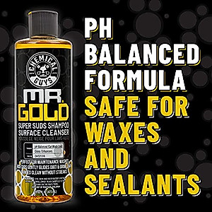 Chemical Guys CWS21364 Mr. Gold Foaming Car Wash Soap (Works with Foam Cannons, Foam Guns or Bucket Washes) Safe for Cars, Trucks, Motorcycles, RVs & More, 64 fl oz (Half Gallon), Pina Colada Scent