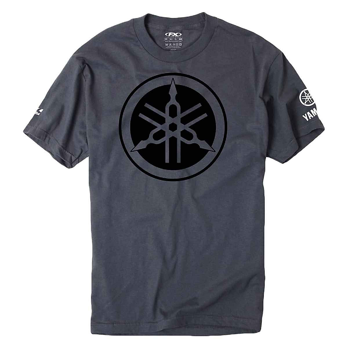 Factory Effex 16-88294 'YAMAHA' Tuning Fork T-Shirt (Charcoal, X-Large)