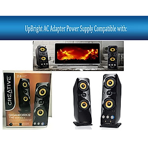 UpBright 27V AC/DC Adapter Compatible with Creative GigaWorks T40 Series II 2.0 Multimedia Speaker System MF1616 51MF1610AA002 MF1615 MF 1616 1615 MSP-Z1700IC27.0-48W1 27VDC 1.7A Power Supply Charger
