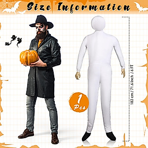 Liliful 6 ft Tall Posable Christmas Santa Claus Decor Life Size Soft Stuffed Bendable Mannequin with Hands Yard Decorations for DIY Halloween House Prop Display