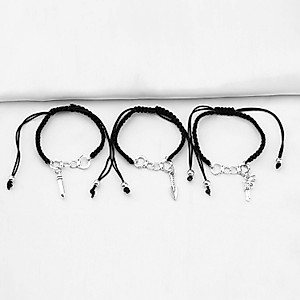 SEIRAA Partners in Crime Bracelets Handcuff Jewellery Group of Friends Gift Best Friends Bracelet Set Friendship Bracelets (Handcuff bracelet)