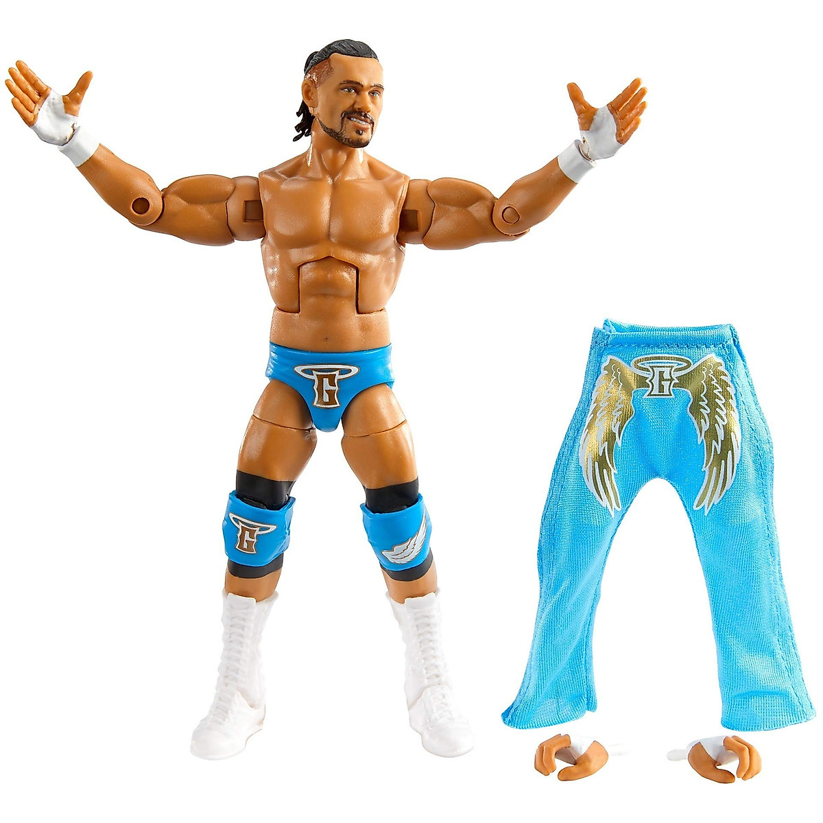 WWE Angel Garza Elite Collection Action Figure, 6-in/15.24-cm Posable Collectible Gift for WWE Fans Ages 8 Years Old & Up