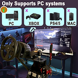 Nejoney USB Handbrake, PC Windows Gaming Peripherals for SIM Racing Games G25/G27/G29/T150/T300/T500 with Clamp (BLUE)