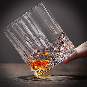 Yaomiao 24 Pack Old Fashioned Whiskey Glasses Bulk 10 oz Bourbon Glass Cocktail Glasses Rocks Glasses for Whiskey Bourbon Liquor and Cocktail Drinks Gift