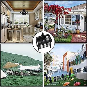 Commercial Stainless Steel Kitchen Sink, Outdoor Sink, 1 Compartment Free Standing Utility Sink Heavy Duty Floor Mounted Wash Station with Faucet and Storage Shelves for Indoor Outdoor ( Size : 60*45*