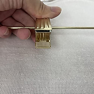 IULJH Transparent Hanger Gold Powder Crystal Suit Hanger Adjustable Trouser Rack Seamless Pants Clip