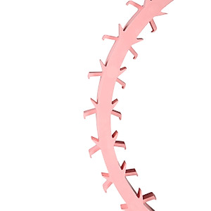 DentapupⓇ Dental Dog Toy Cleaning Teething Chew Ring with Teeth for Medium to Large Breed Dogs - Tartar & Plaque Remover, Gum Massager & Mouth Cleaner for Fresh Breath, Made in USA - Pink