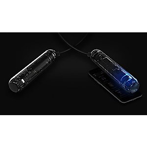 Tangram 05-62366 Smart Rope Pure (Bluetooth 4.0 Enabled Jump Rope, Jump Counter, Smart Phone Connected App, Smooth Ball Bearing Rotation)