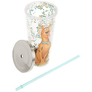 Spoontiques Scooby Doo Glitter Cup w/Straw